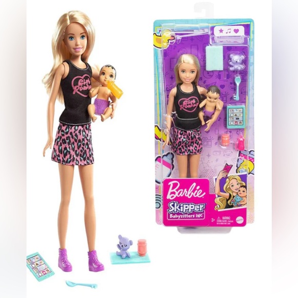 Barbie | Toys | Nwt Barbie Skipper Babysitters Inc Doll Accessories Set ...